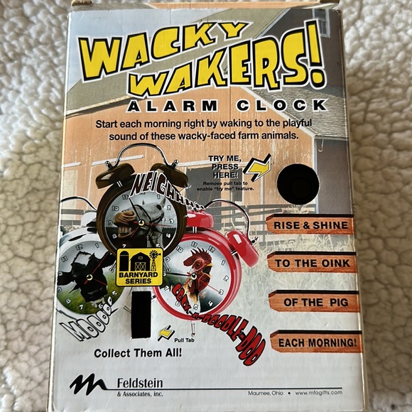 Wacky Wakers Pig Clock | Other | Nwt Mark Feldstein Wacky Wakers Pig ...